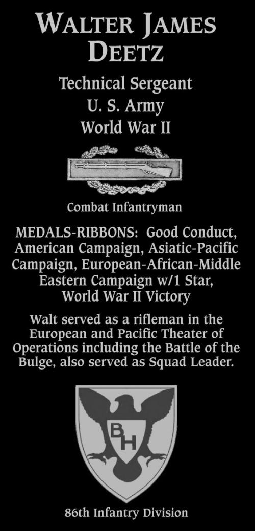 United States Army 86th Infantry Division (Blackhawk) | City of Grove ...