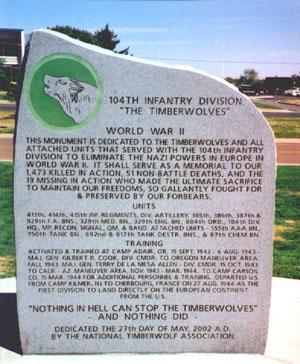 United States Army 104th Infantry Division (Timberwolves) | City of ...