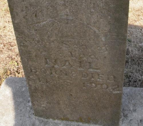 Nail, Infant Son | City of Grove Oklahoma